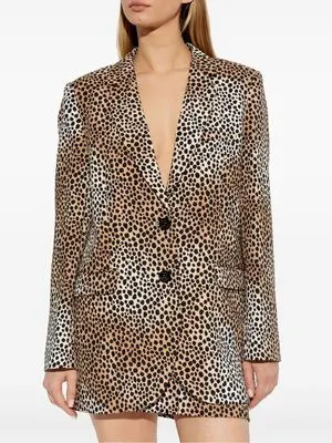 Michael Kors Cheetah-print Blazer - Neutrals