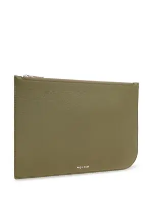 Alexander McQueen Leather Clutch - Green