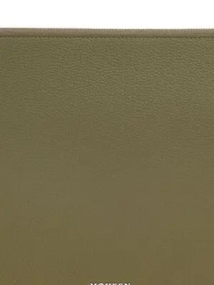 Alexander McQueen Leather Clutch - Green