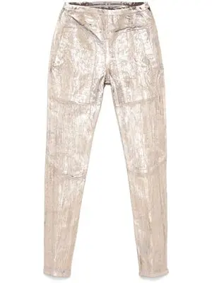 Rick Owens Cracked-effect Trousers