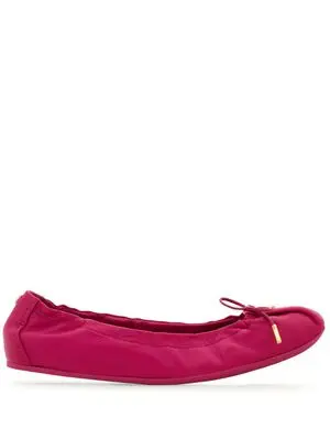 FERRAGAMO Elasticated Ballerinas - Red
