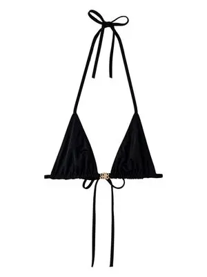 Miu Miu Jersey Bikini Top - Black