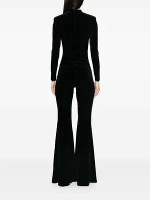 NISSA Cut-out Velvet Jumpsuit
