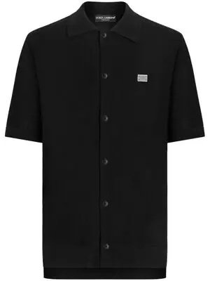Dolce & Gabbana Logo-plaque Shirt - Black