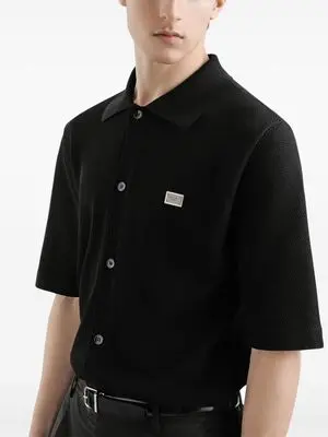 Dolce & Gabbana Logo-plaque Shirt - Black