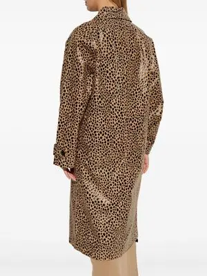 Michael Kors Cheetah-print Mid-length Coat