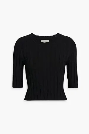 Loulou De Saison Loulou Studio Culli Pointelle-knit Top