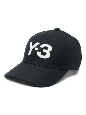 Y3 Logo-embroidered Cap - Black