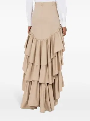 Moschino Ruffled Maxi Skirt