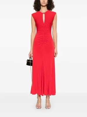 NISSA Ruched Maxi Dress