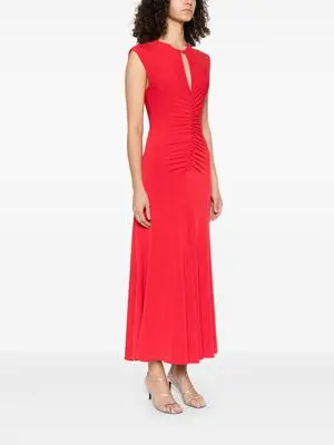 NISSA Ruched Maxi Dress