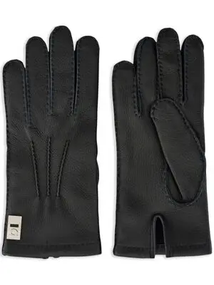 FERRAGAMO Lined Gloves - Black