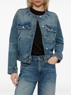 Kenzo Collarless Denim Jacket