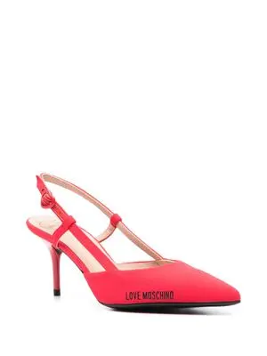 Moschino 75mm Logo-print Pumps