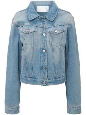Victoria Beckham Padded Denim Jacket - Blue