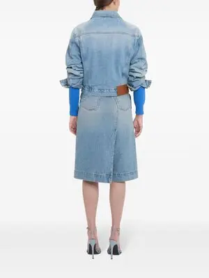 Victoria Beckham Padded Denim Jacket - Blue