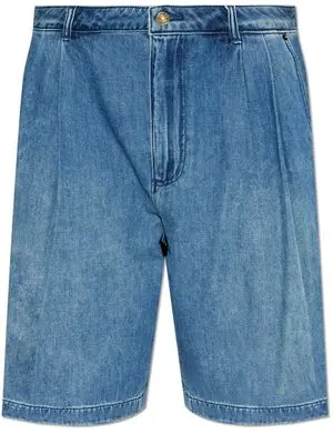 Michael Kors Wide-leg Denim Shorts - Blue