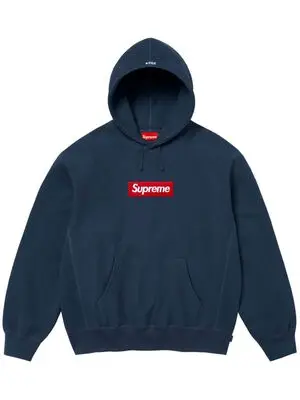 Supreme Box Logo Hoodie - Blue | Editorialist