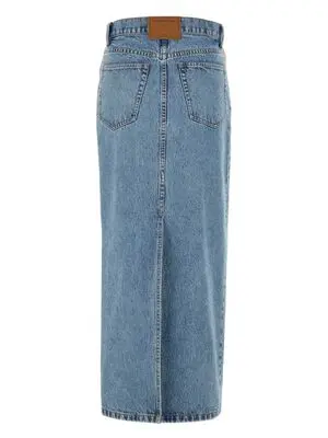 Alexander Wang Embellished Denim Skirt - Blue