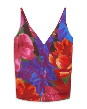 Ted Baker London Atheri Printed V-neck Cami Top