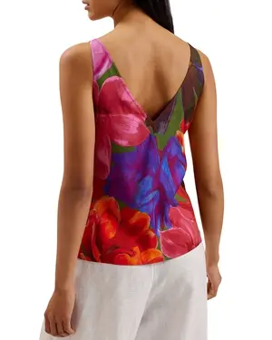 Ted Baker London Atheri Printed V-neck Cami Top