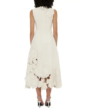 LEO LIN Cleo Applique Sleeveless Midi Dress