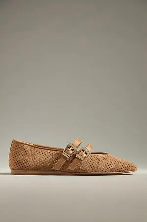 Dolce Vita Baylee Buckle Ballet Flats Brown