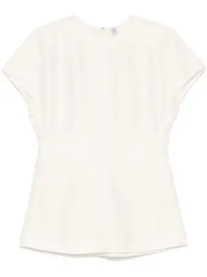 TOTEME Cap-sleeve Top - Neutrals