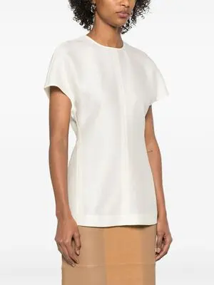 TOTEME Cap-sleeve Top - Neutrals