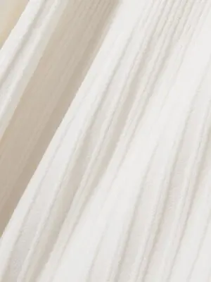 Veronica Beard Nami Pointelle-knit Midi Dress - Neutrals