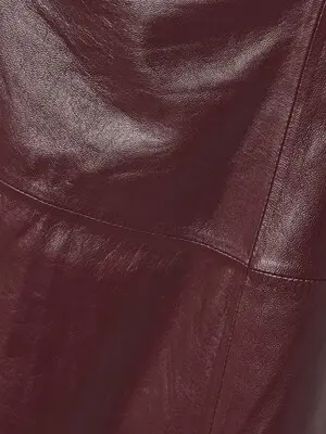 Proenza Schouler Open-back Leather Midi Dress