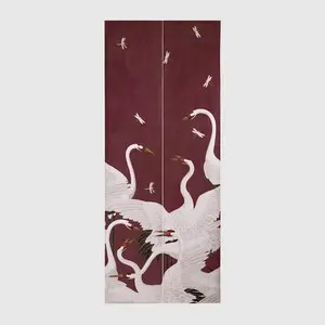 Gucci Heron Print Wallpaper - Bordeaux