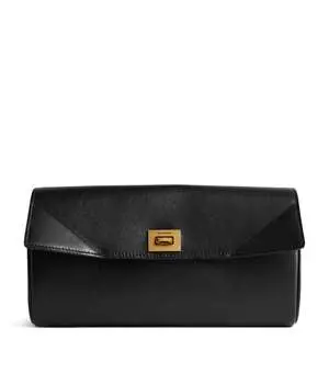 Balenciaga Leather Rodeo Wallet - Black