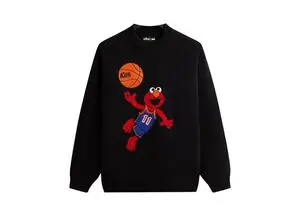Kith Kith X Sesame Street Elmo Crewneck Sweater - Black
