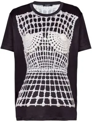 Balmain Trompe L'oeil-print T-shirt