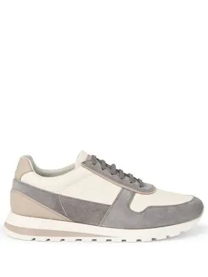 Brunello Cucinelli Panelled Sneakers - Grey