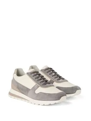 Brunello Cucinelli Panelled Sneakers - Grey