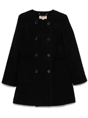 Michael Kors Bouclé Double-breasted Coat