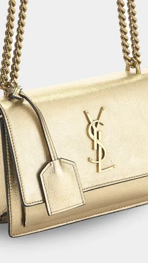 Saint Laurent Metallic Sunset Shoulder Bag
