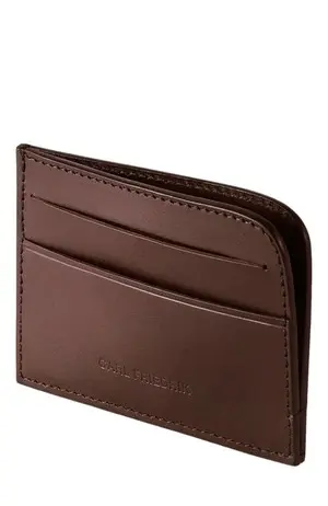 CARL FRIEDRIK Hatton Cardholder - Chocolate