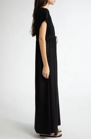Johnstons Of Elgin Open Knit Superfine Merino Wool V-neck Dress