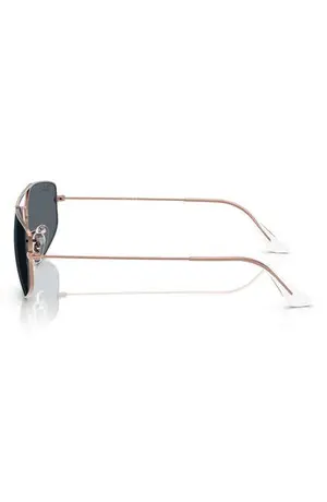 Ray-ban 57mm Irregular Oval Sunglasses - Copper