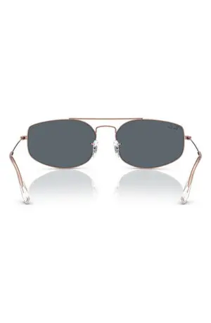 Ray-ban 57mm Irregular Oval Sunglasses - Copper