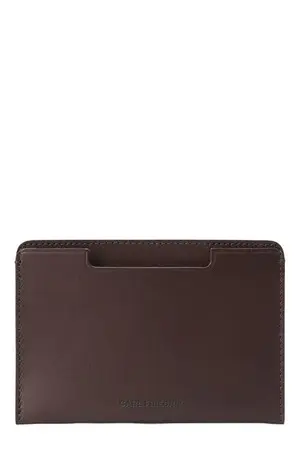 CARL FRIEDRIK Easton Passport Holder - Chocolate
