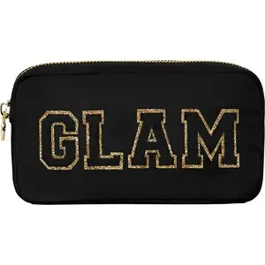 Stoney Clover Lane Stoney Clover Lane Small Glam Pouch Noir/ Glam