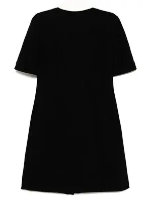 Dice Kayek Short Sleeve Shift Dress With Peter Pan Collar