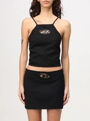 DIESEL® Logo Embellished Cropped Top