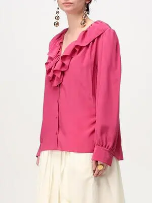 Chloé Ruffled V-neck Shirt