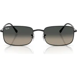 Ray-ban 56mm Gradient Rectangle Sunglasses - Black
