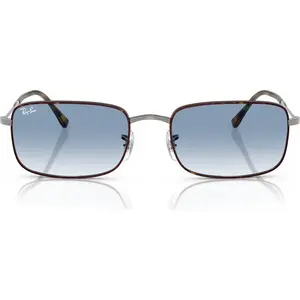 Ray-ban 56mm Gradient Rectangle Sunglasses - Brown Gradient